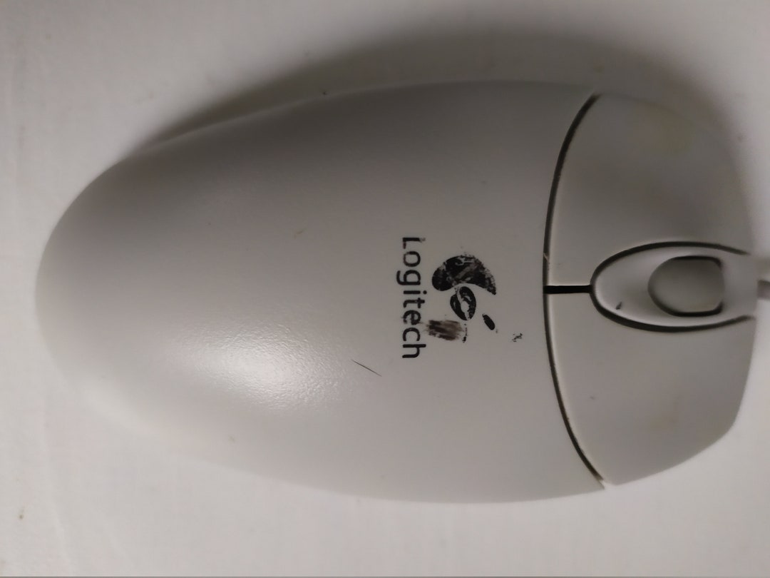 Vintage Computer Mouse, Old Logitech Mouse - Etsy