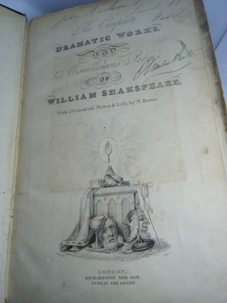Rare Antique 1709 Shakespeare Complete Works by N. Rowe – Collectible ...