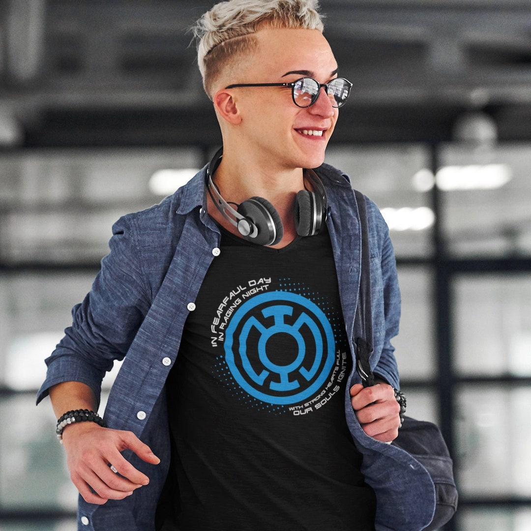 Blue Lantern (v-neck) DC Comics, DCEU, John Stewart, Hal Jordan, in ...