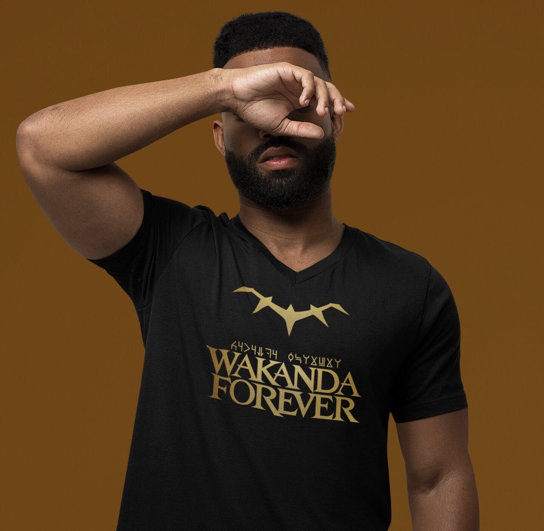 Wakanda Forever V-neck, Black Panther Cosplay, Afrofuturism, Kilmonger ...
