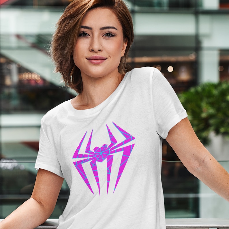 Spider Gwen, Miles Morales Spider Symbol Across the Spiderverse, Venom Shirt, Marvel Comics Tee ...