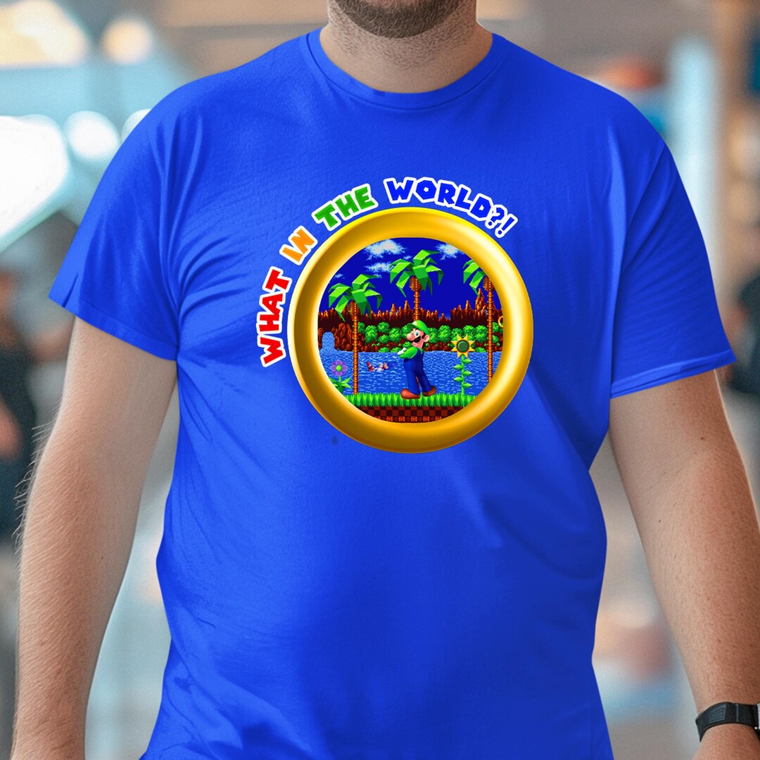 What in the World Luigiii! (royal Blue) - Super NES Inspired Tee for ...