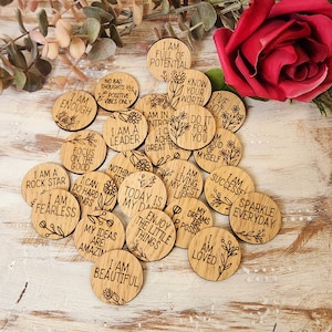 Affirmation Tokens, Fun Unique Gift, Positive Pocket Tokens ...