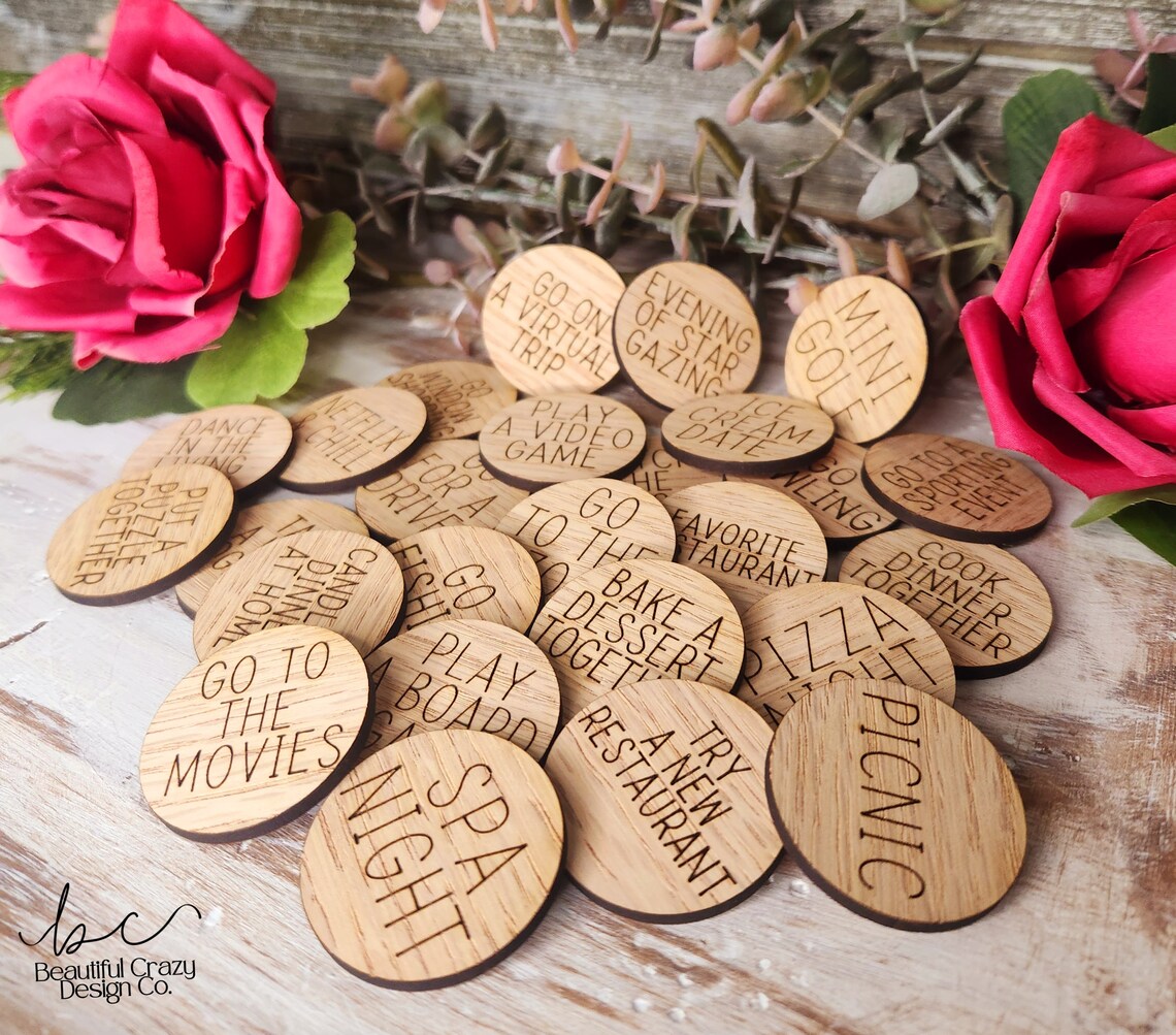 Date Night Tokens Valentines Day Gift for Her Gift for Him - Etsy