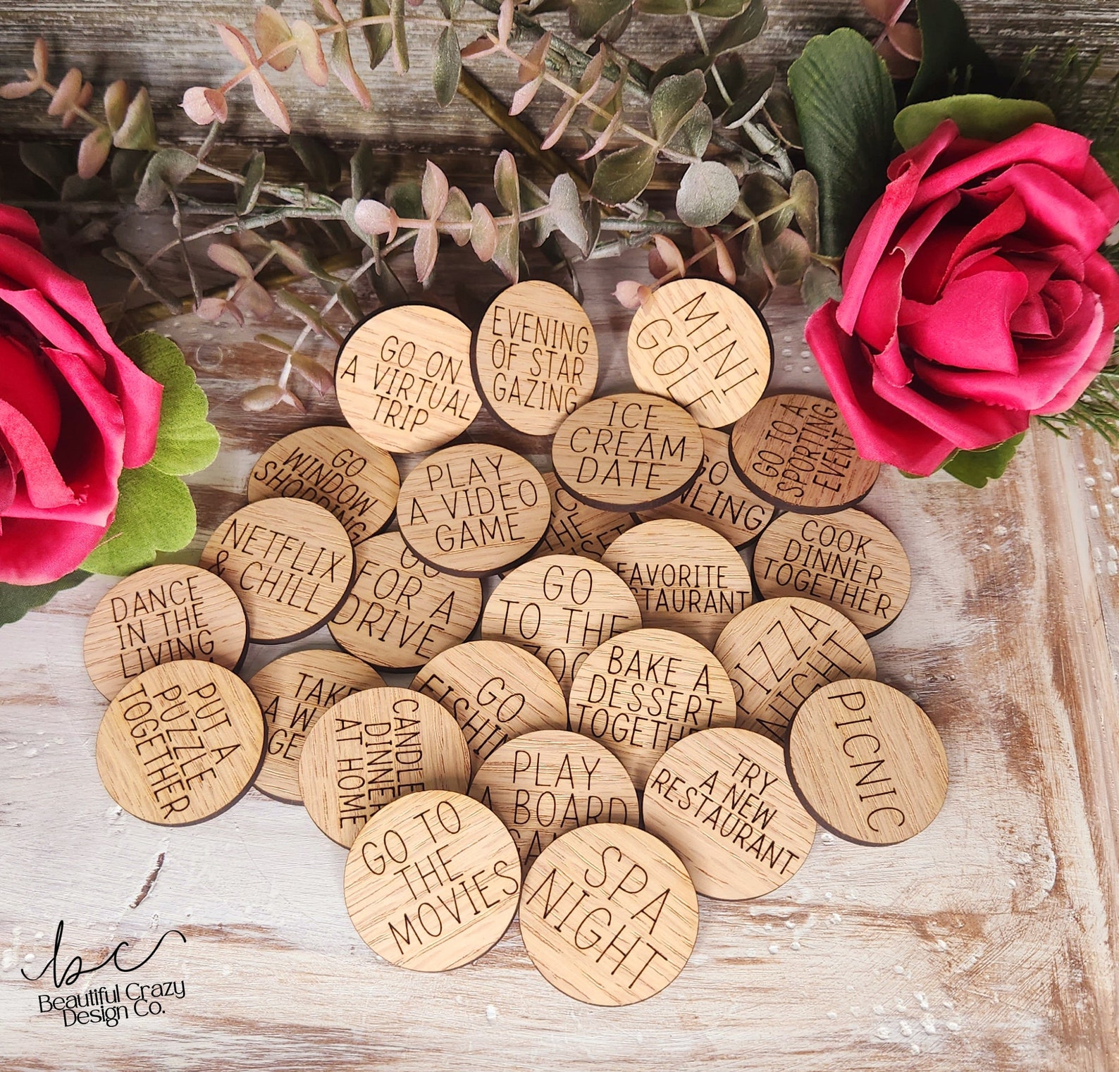 Date Night Tokens, Valentines Day Gift for Her, Gift for Him, Love Date ...