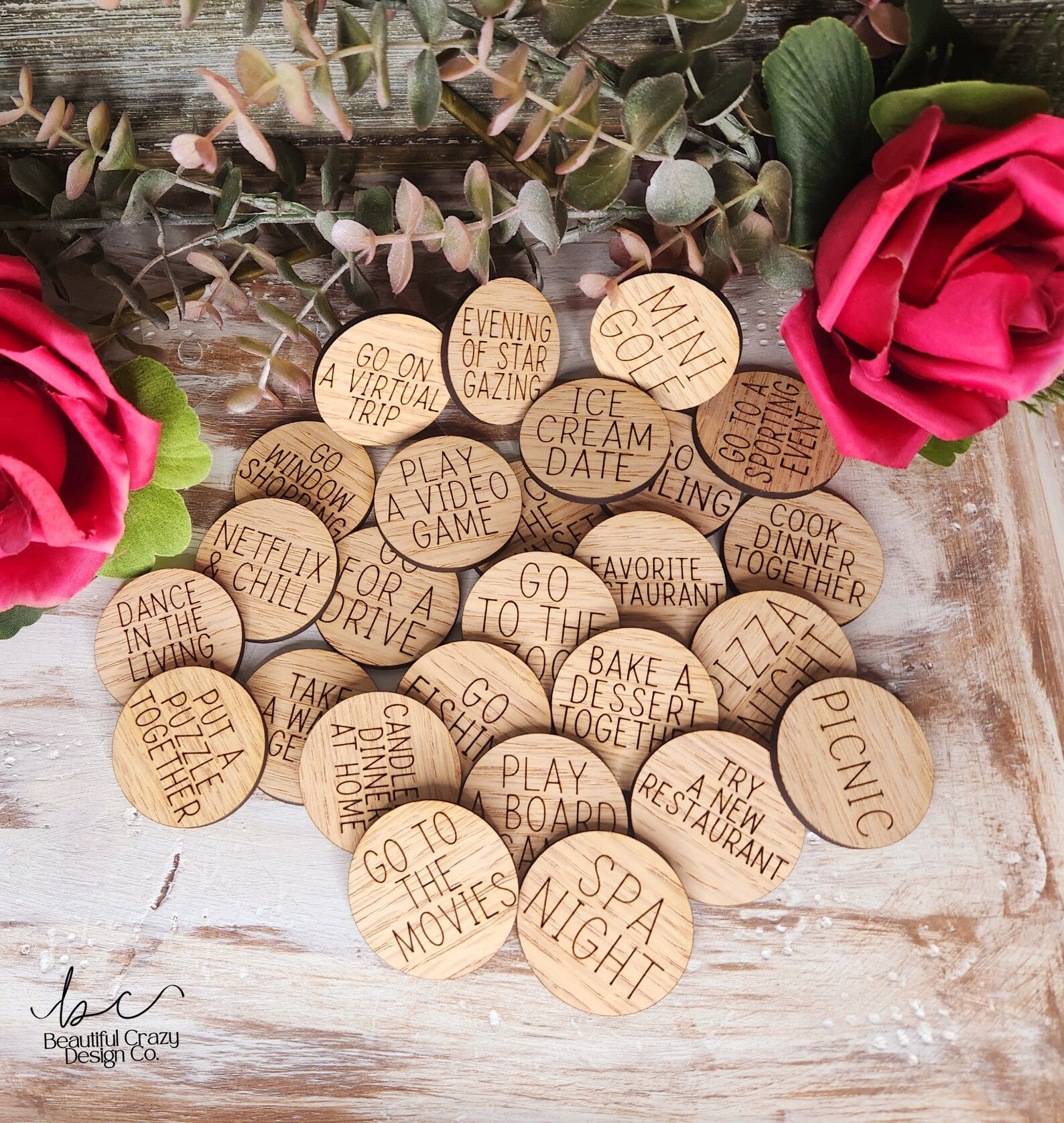 Date Night Tokens, Valentines Day Gift for Her, Gift for Him, Love Date ...