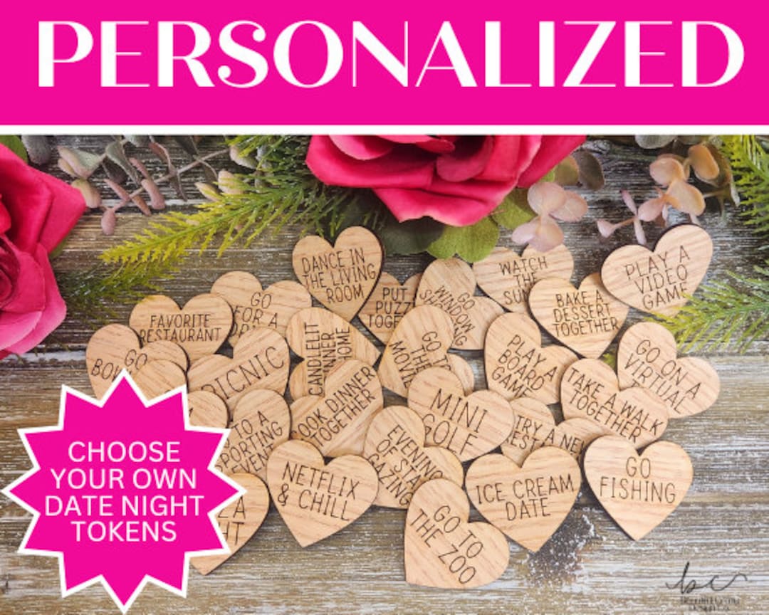 CUSTOM ORDER Date Night Tokens, Valentines Day Gift for Her ...