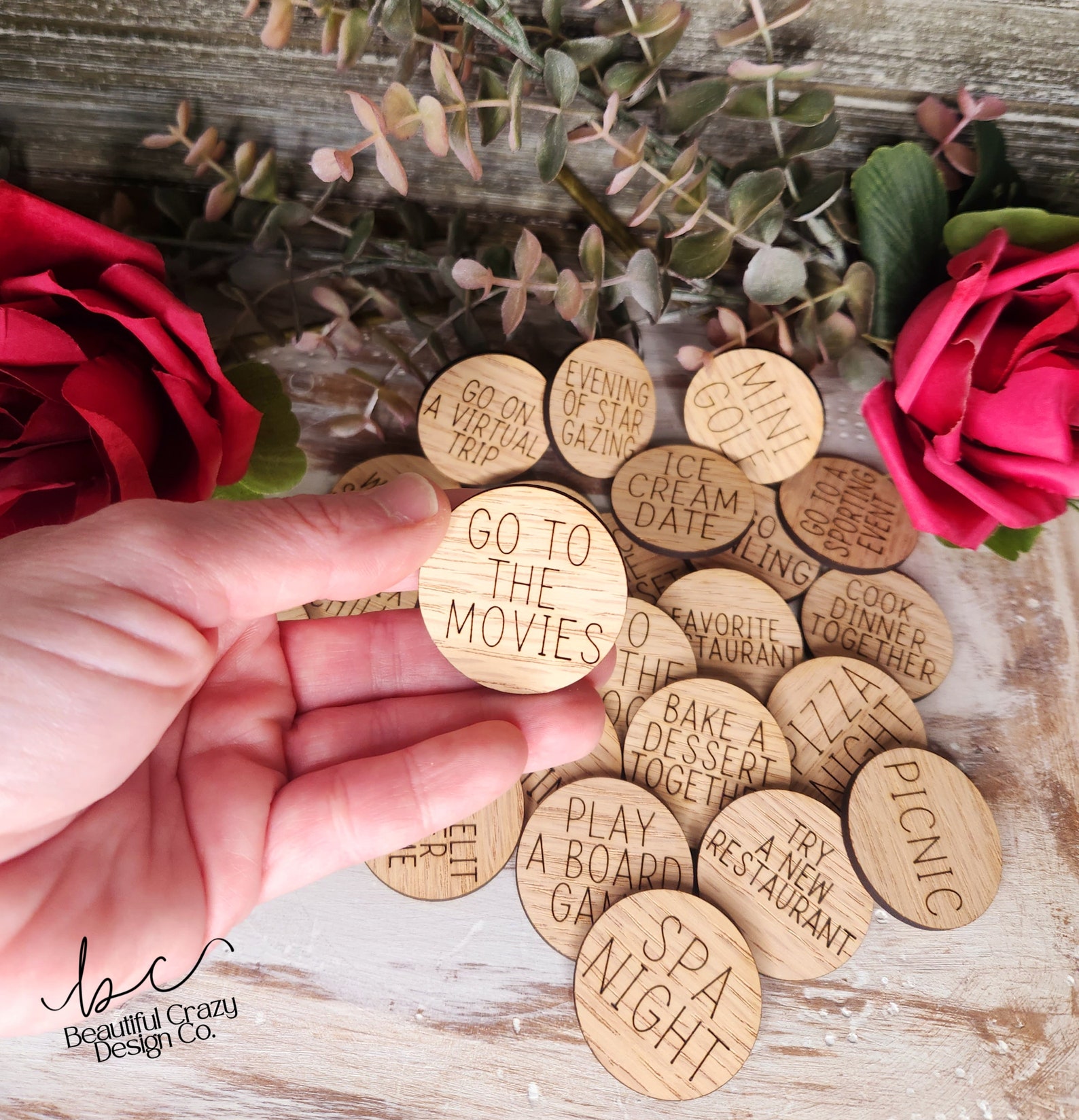Date Night Tokens, Valentines Day Gift for Her, Gift for Him, Love Date ...