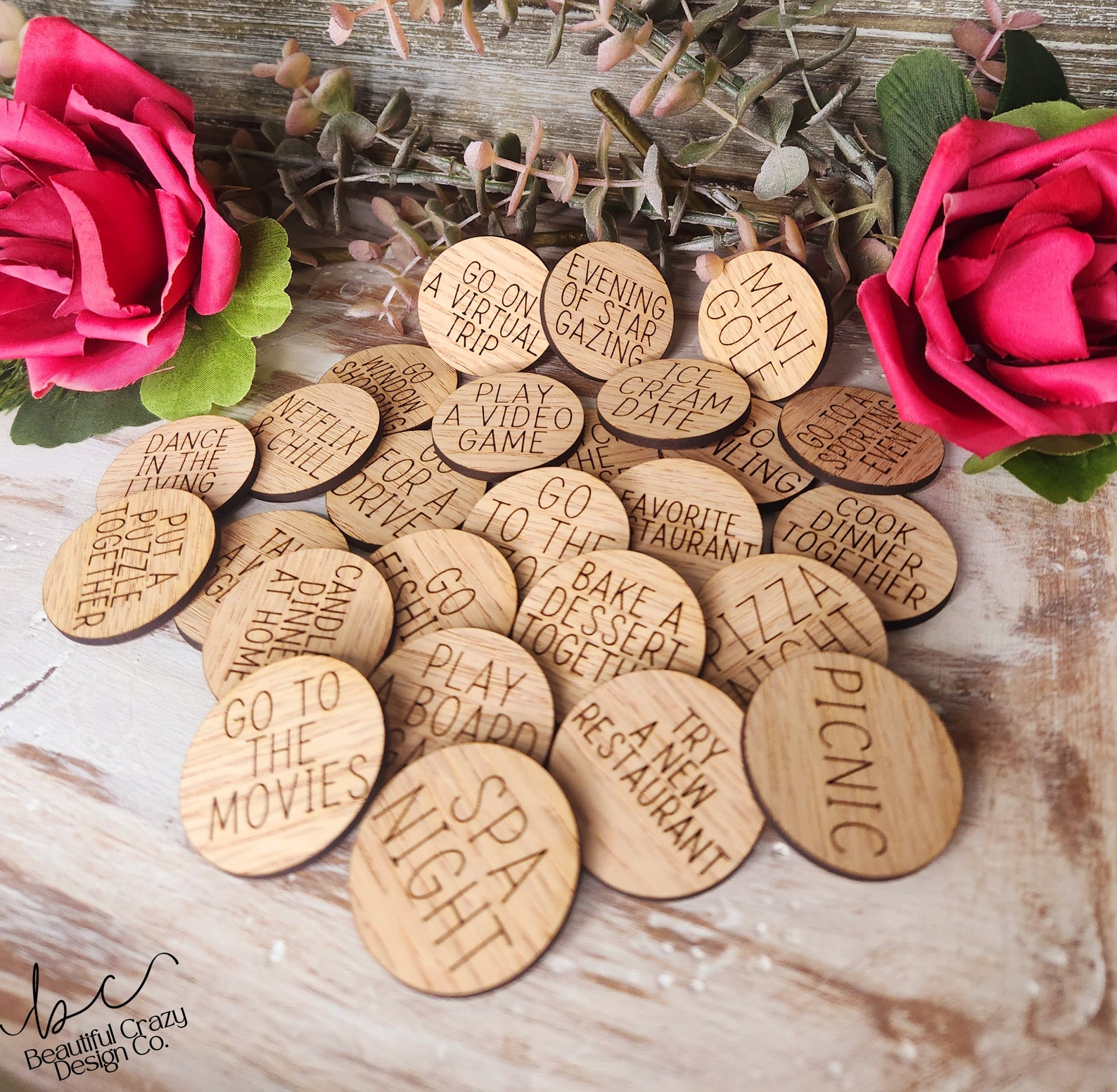 Date Night Tokens, Valentines Day Gift for Her, Gift for Him, Love Date ...
