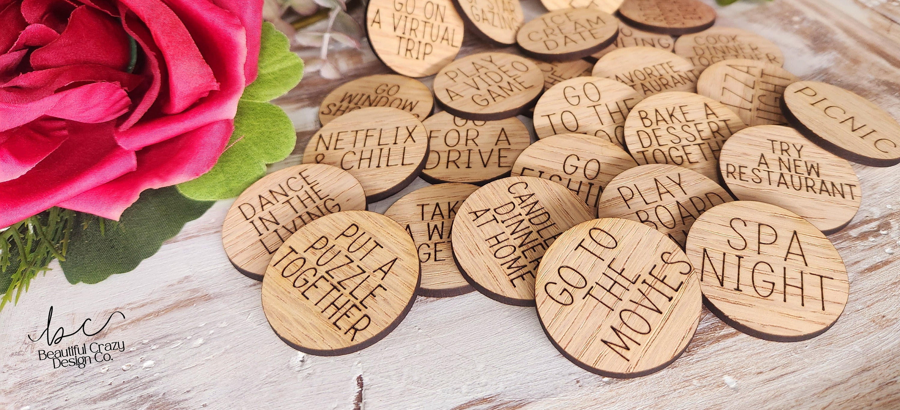 Date Night Tokens, Valentines Day Gift for Her, Gift for Him, Love Date ...