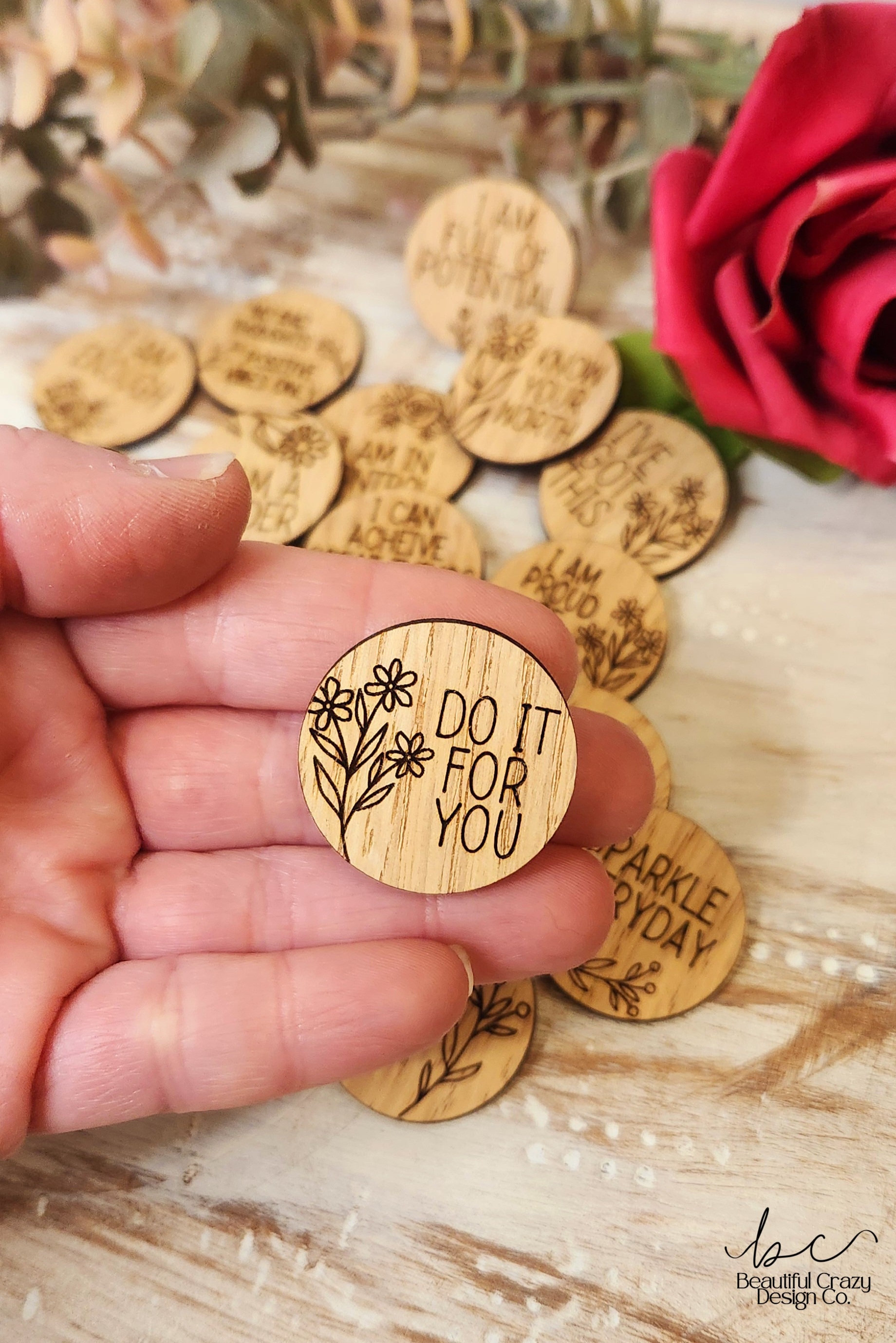 Affirmation Tokens, Fun Unique Gift, Positive Pocket Tokens ...