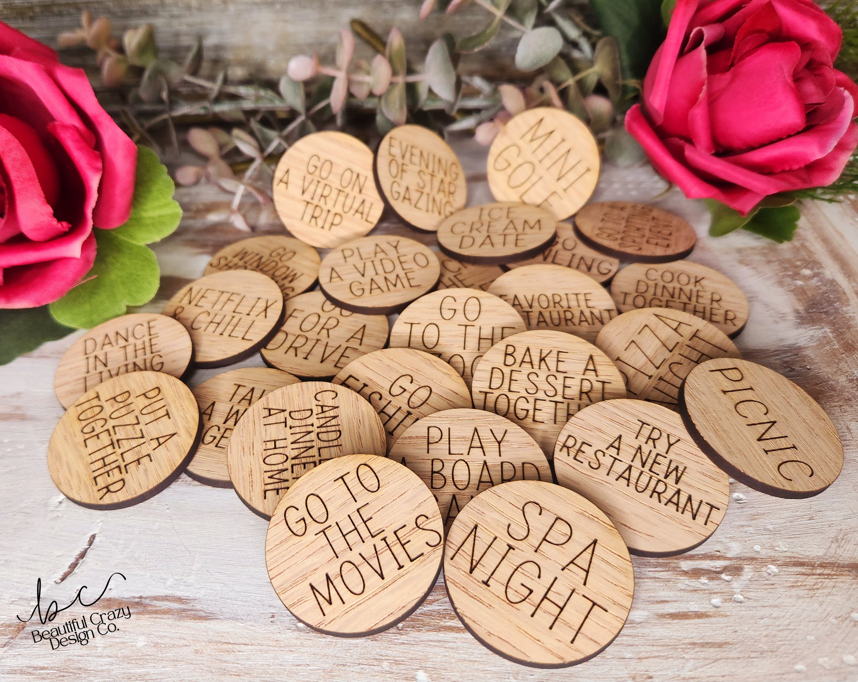 Date Night Tokens, Valentines Day Gift for Her, Gift for Him, Love Date ...