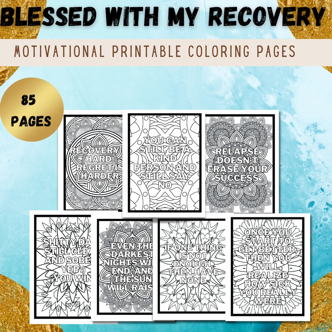 Sobriety, 12 Steps, Recovery Coloring Pages, Adult Coloring Book Makes ...