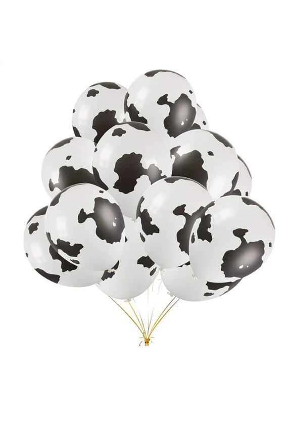 12 100 Pcs Cow Print Balloons Cow Print Balloons Farm - Etsy