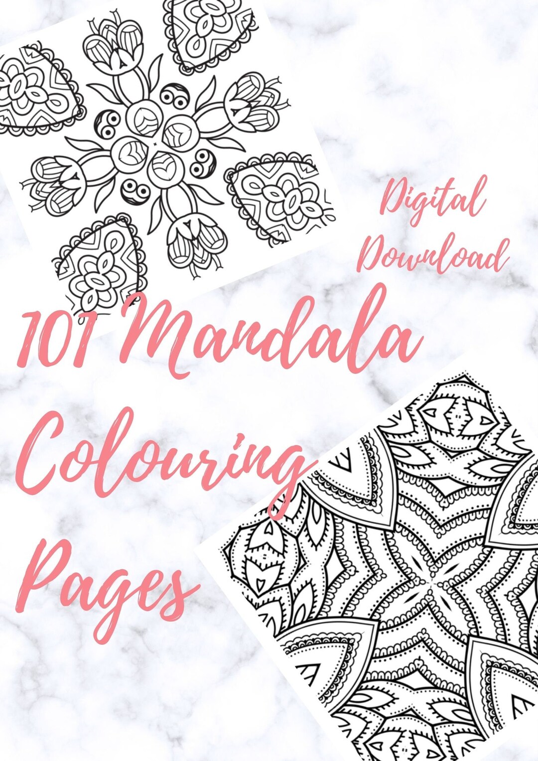 101 Square Mandala Colouring Pages to Download - Etsy