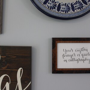 Custom Calligraphy Print, Prayer, Hymn, Quote, Gift for Him or Her ...