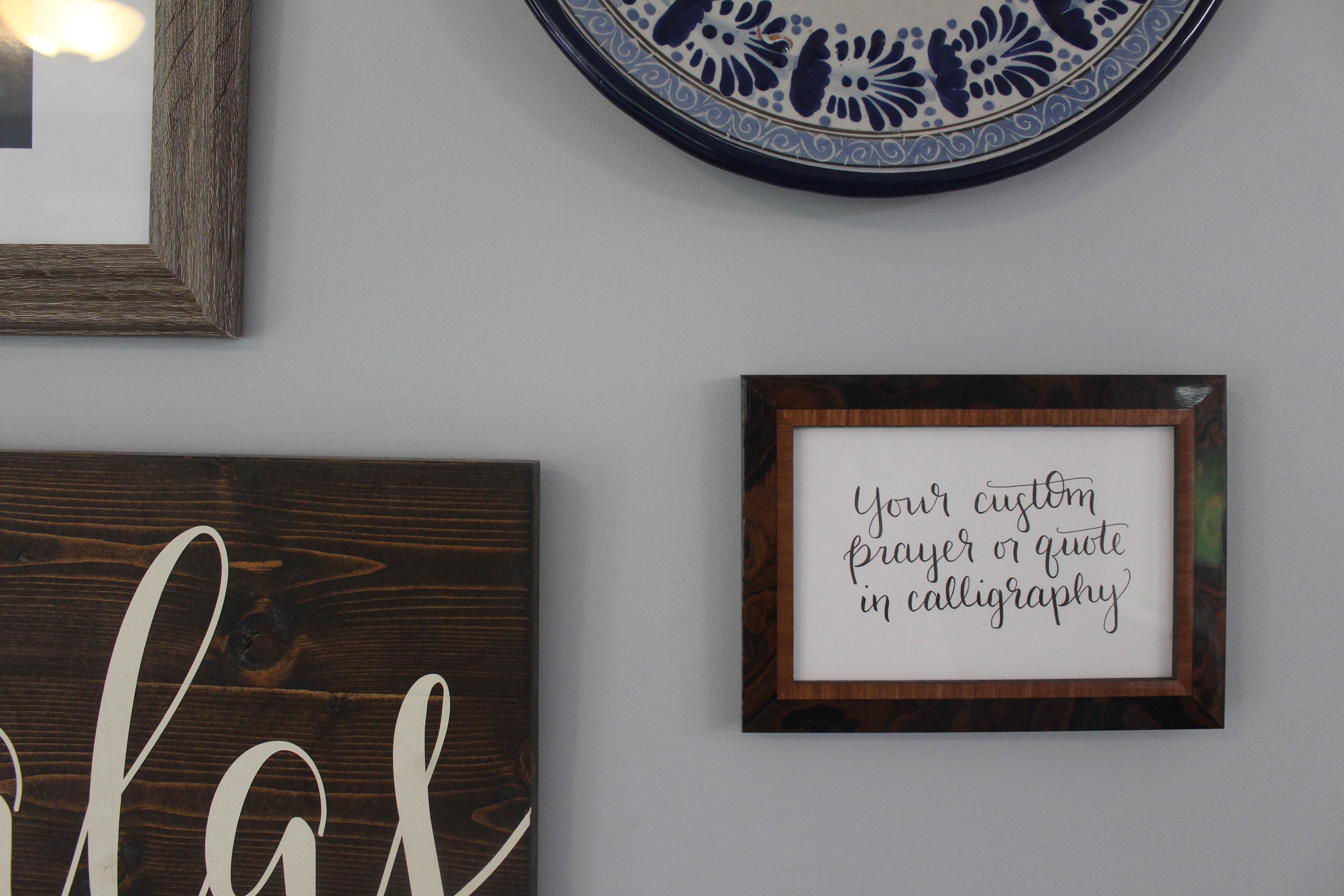 Custom Calligraphy Print, Prayer, Hymn, Quote, Gift for Him or Her ...