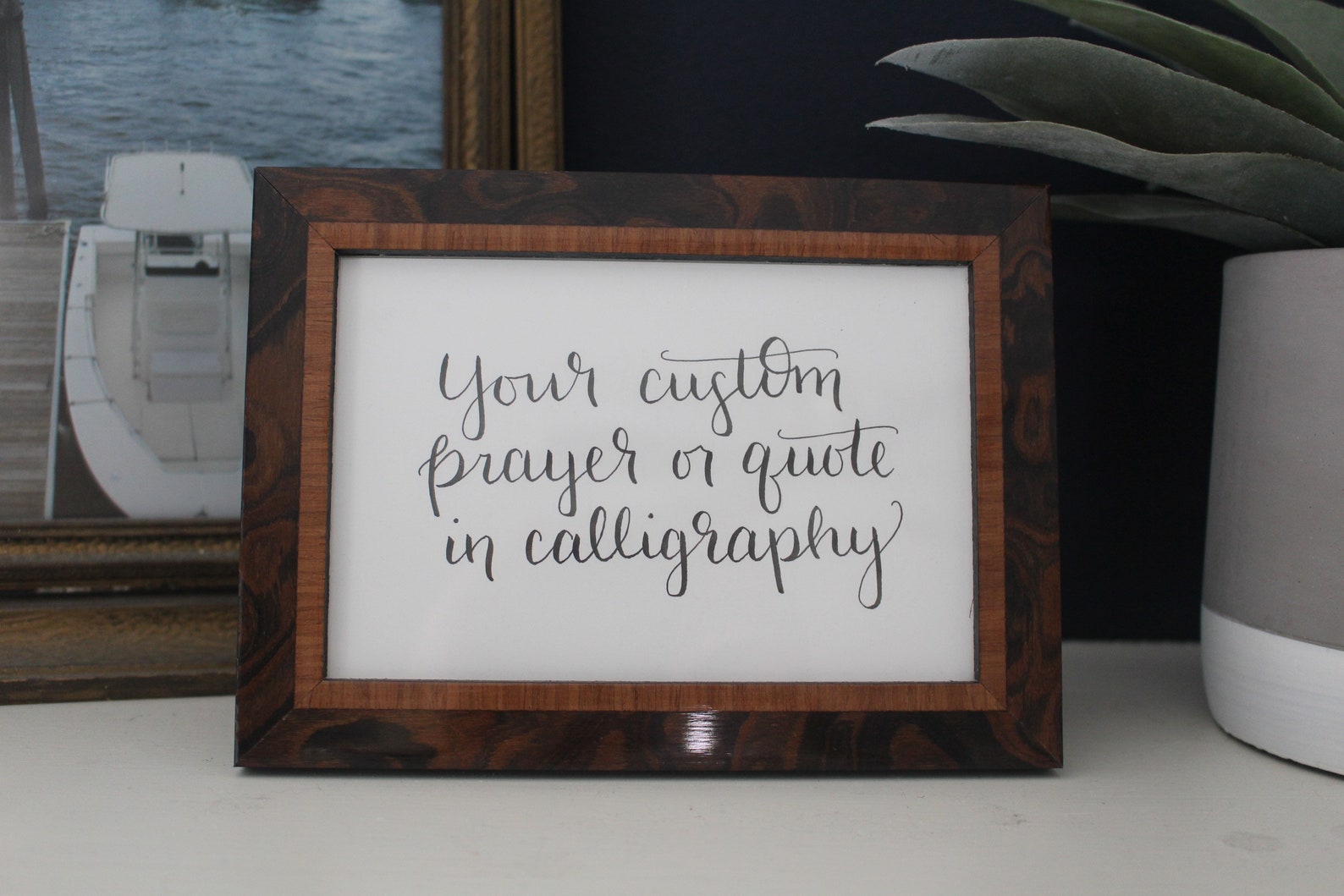 Custom Calligraphy Print Prayer Hymn Quote Gift for Him or - Etsy
