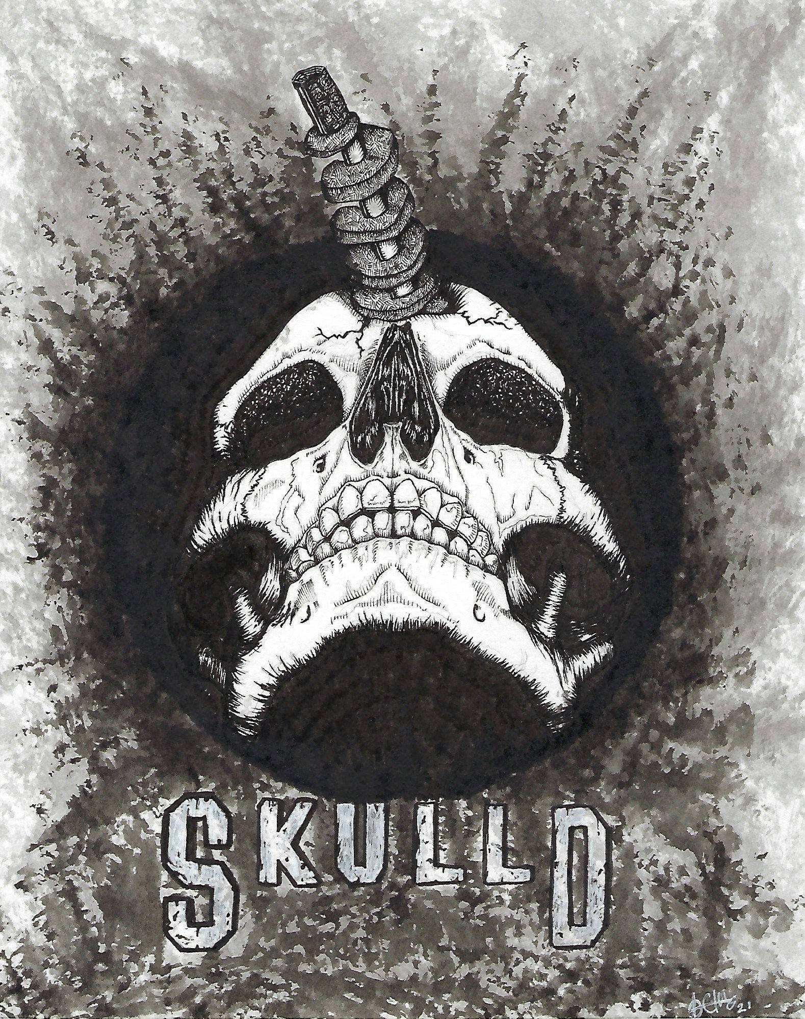 Far Beyond Skulld Art Print, Pantera Art Print, Metal Music Art Print ...