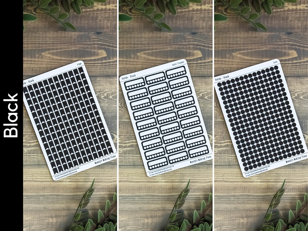 Markers and Trackers - Black - Etsy