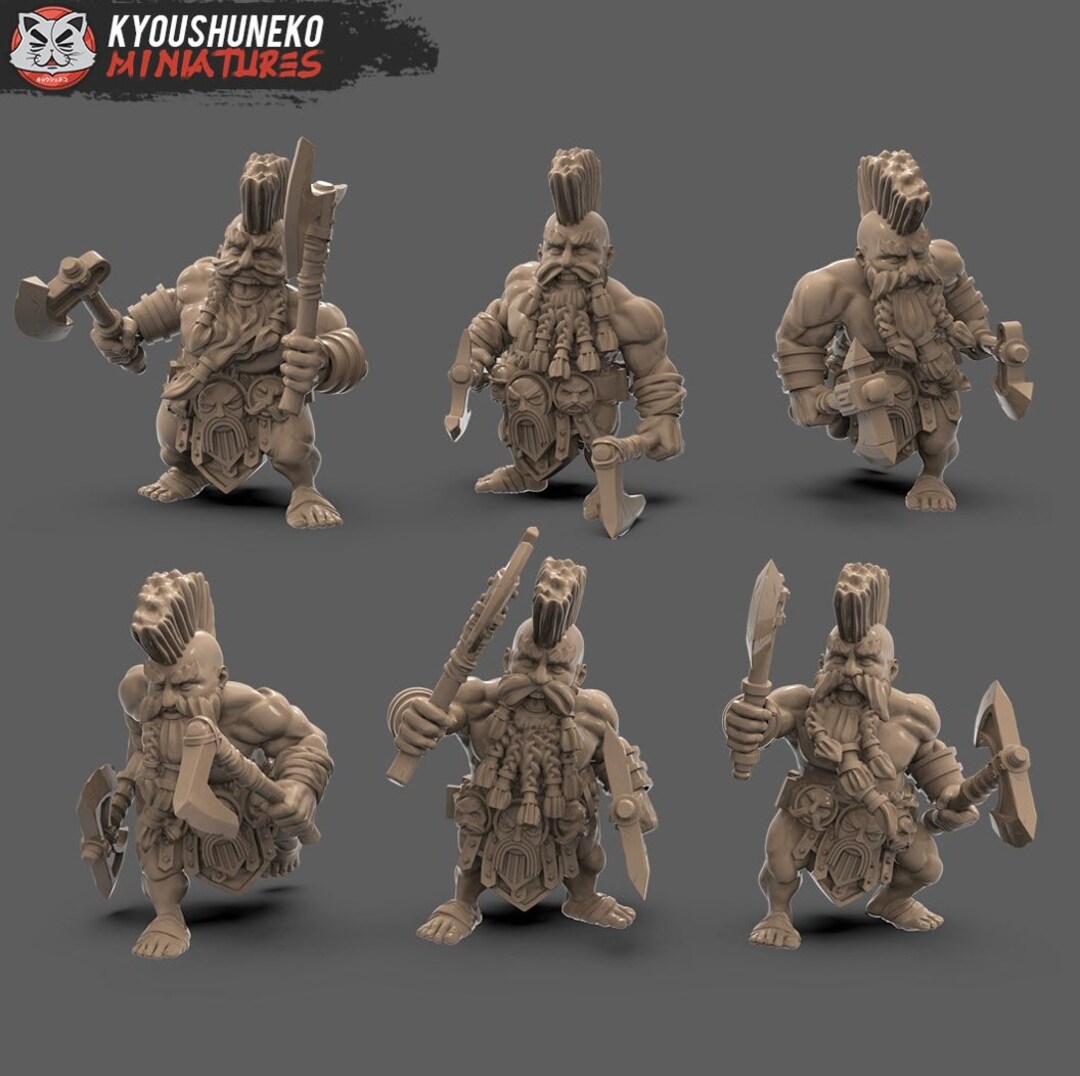 Dwarf Slayers- Kyoushuneko Miniatures - Etsy
