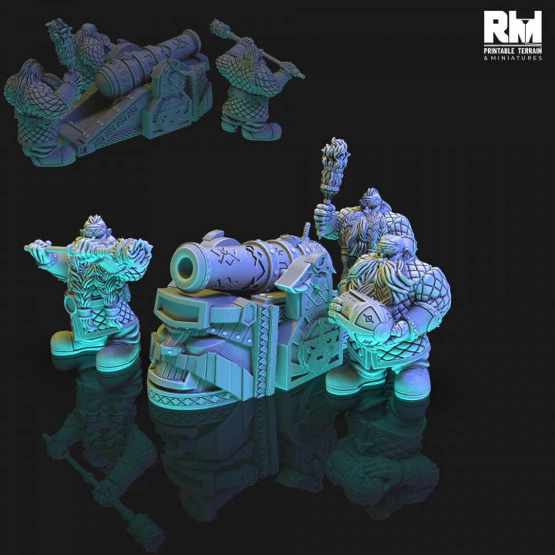 Dwarf War Machines - Kanaglim Reclaimed Rmprintable - Etsy