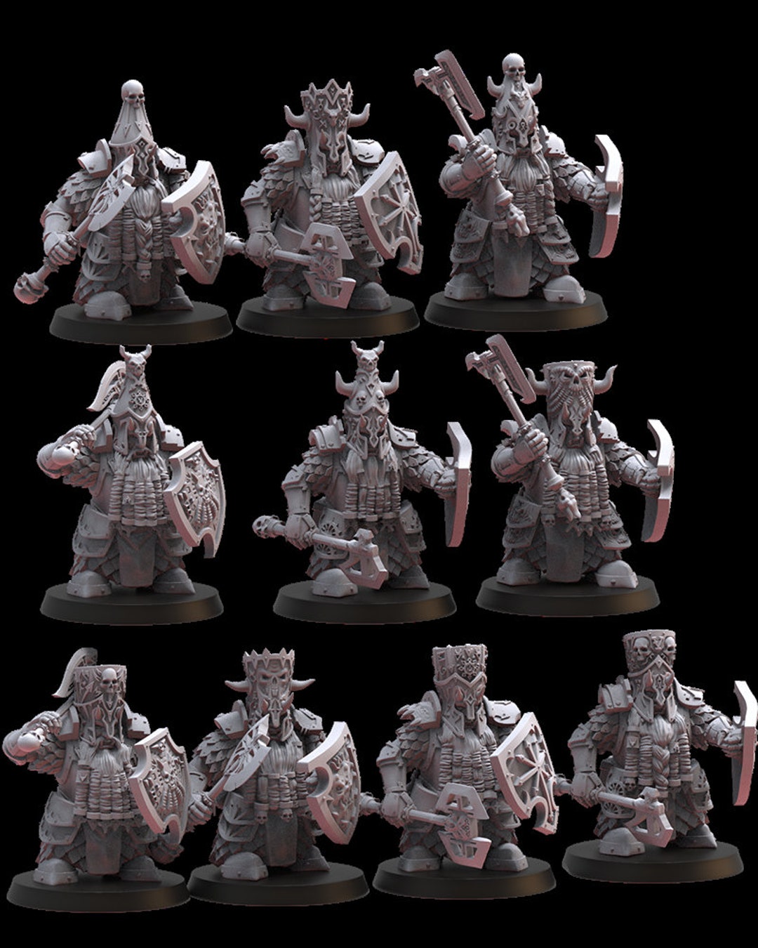 Evil Dwarf Warriors - Lost Kingdom Magmhorin - Etsy