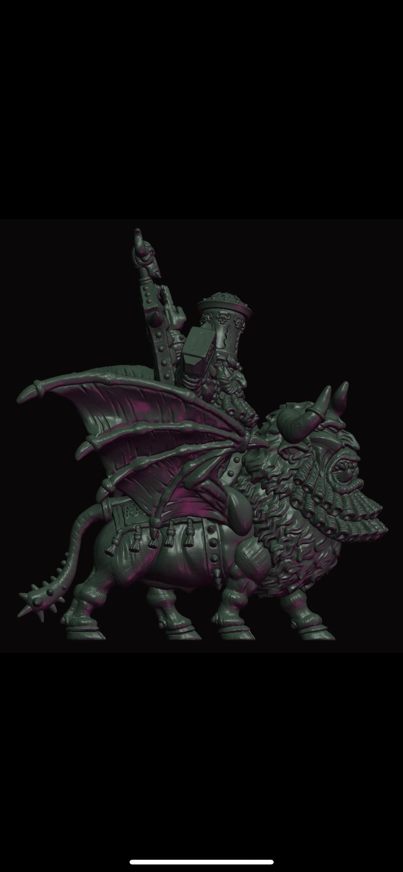 Evil Dwarf Sorcerer Lord on Beast of Bedlam Fabelzel - Etsy