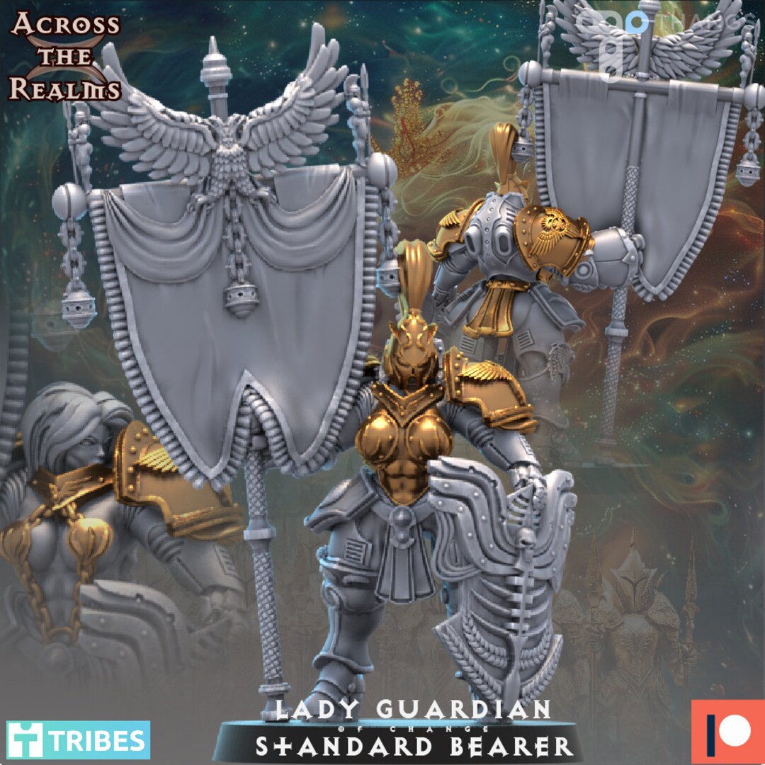 Golden Lady Standard Bearer Across the Realms - Etsy