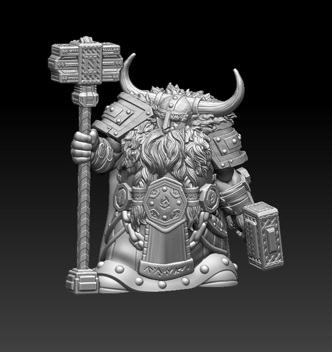 Dwarf High Priest - Kanaglim Reclaimed Rmprintable - Etsy