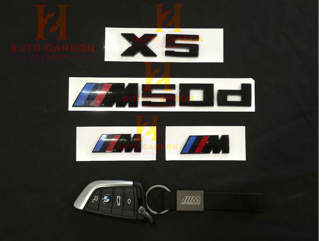 Gloss Black X5 M50d Full Badges Package for BMW X5 G05 Custom - Etsy