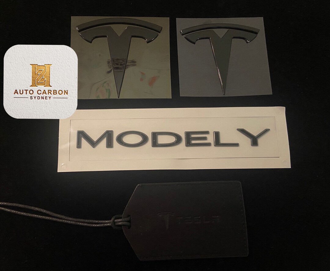Clearancegloss Black Tesla Model Y Badges Package for Tesla Model Y ...