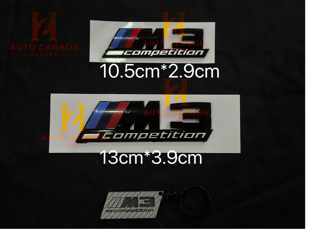 On Super Specialgloss Black M3 Badges Package for BMW M3 Custom ...