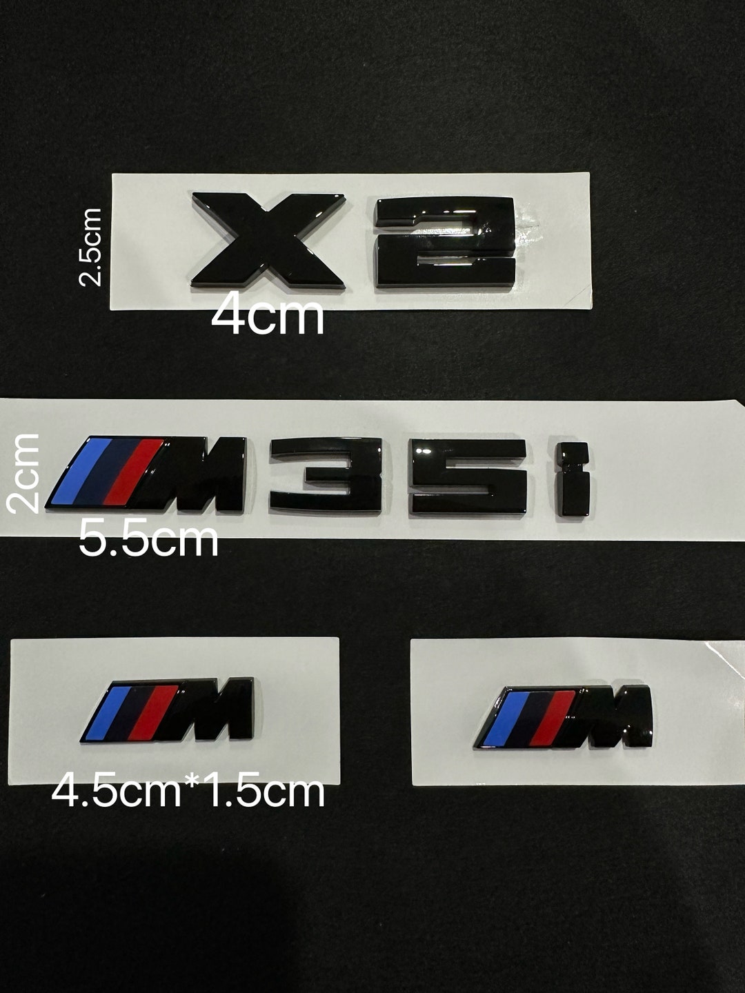 Gloss Black X2 M35i Full Badges Package for BMW X2 U10 F39 Custom Gift ...