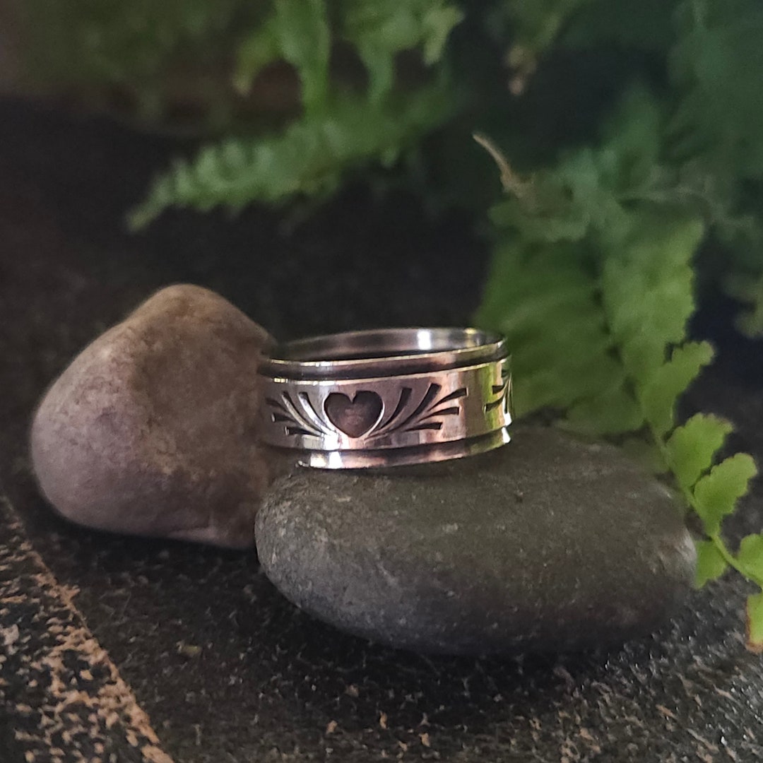 Heart Stacking Ring | Sterling Silver | Artisan Handmade Jewelry ...