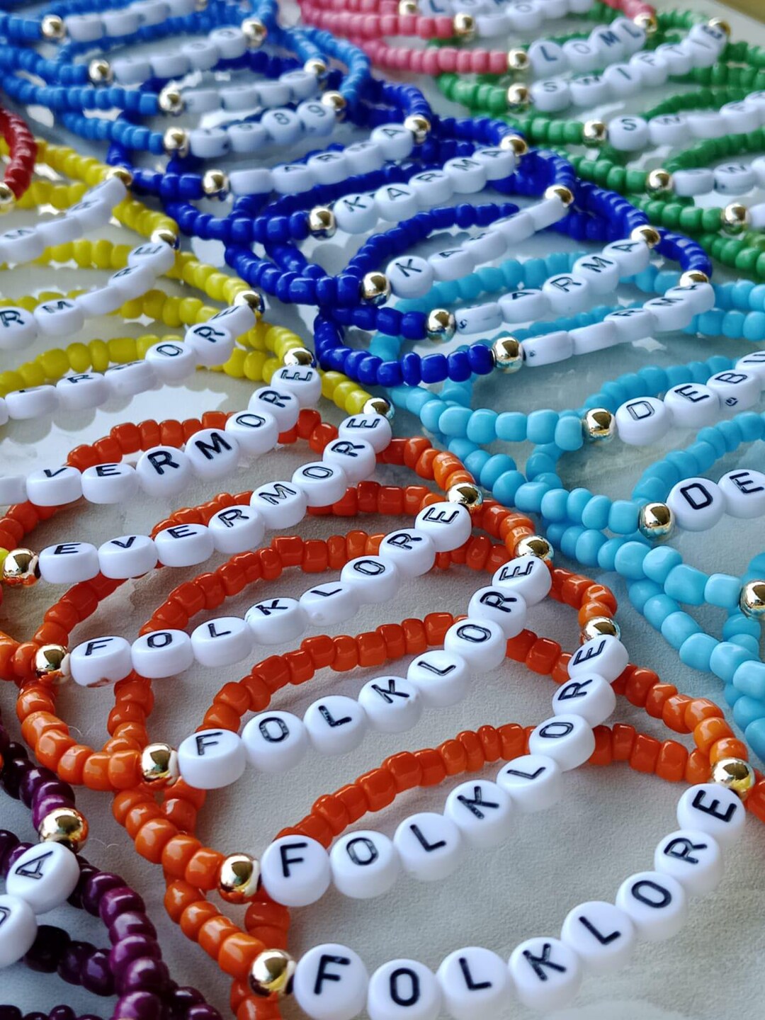 Personalized Bead Bracelets Bulk | Customizable Bracelets for Reunions ...