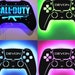 Custom Playstation 5 Wall Decor, Ps5 Wall Art, Ps5 Neon Led Light, Wood ...