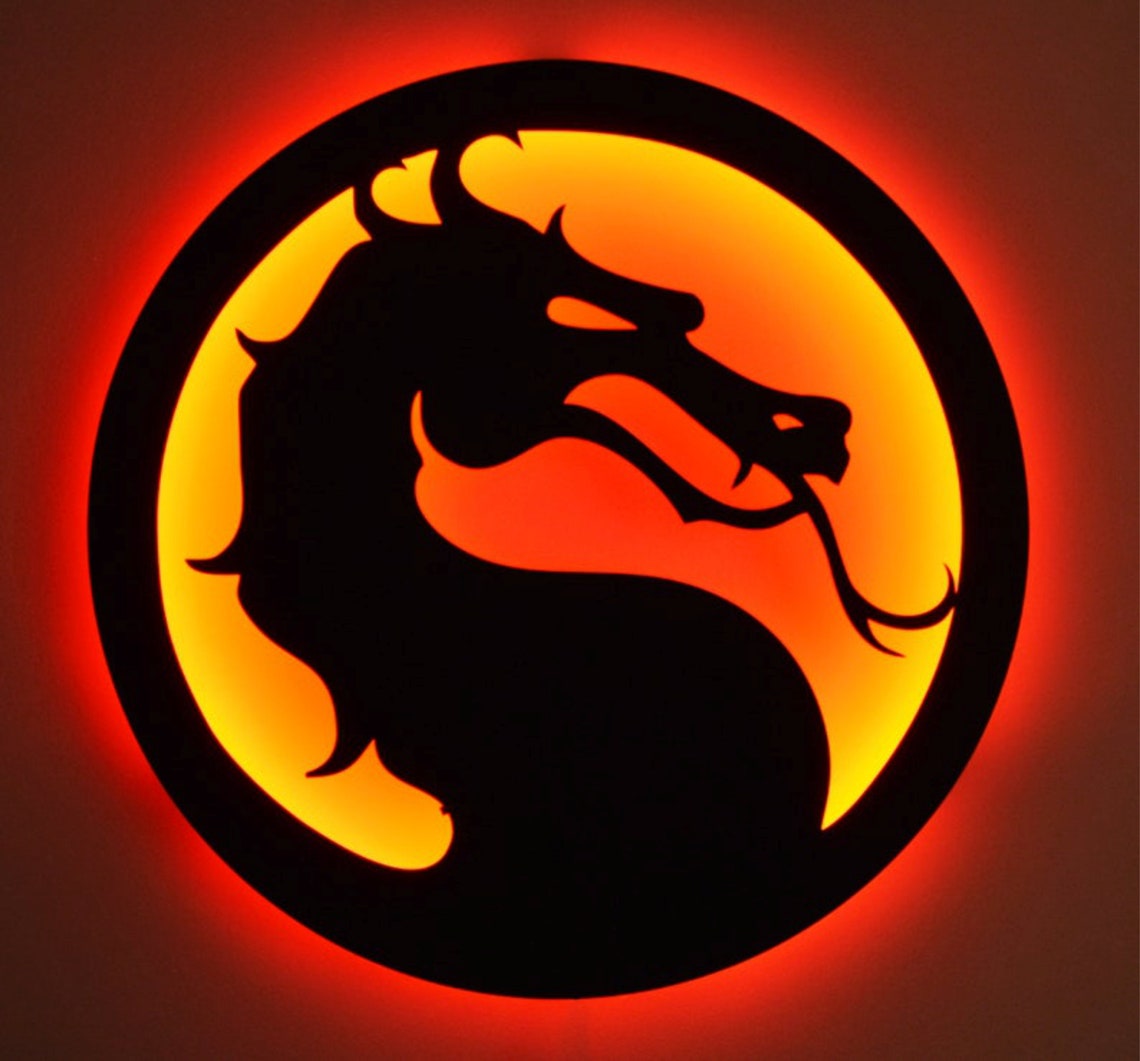 Wall Sign 3D Mortal Kombat Wall Decor Led Light Wall Decor - Etsy