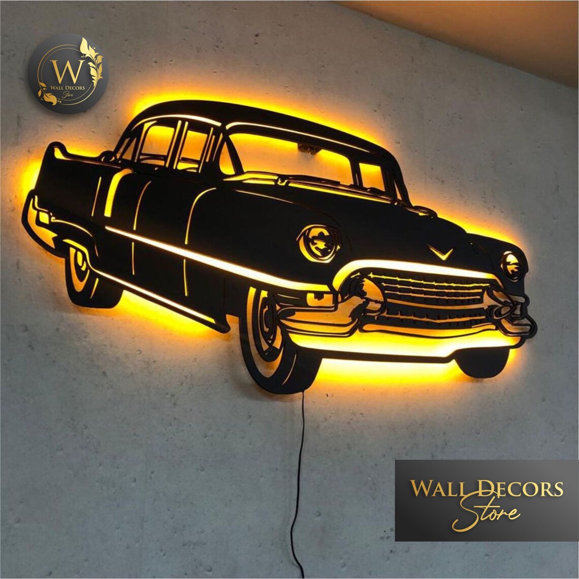 Wall Sign 3D Chevrolet Belair Wall Decor Led Light Wall - Etsy