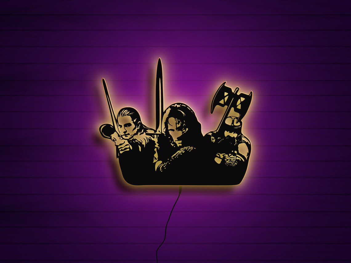 The Lord of the Rings Metal Wall Sign the Lord of the Rings - Etsy