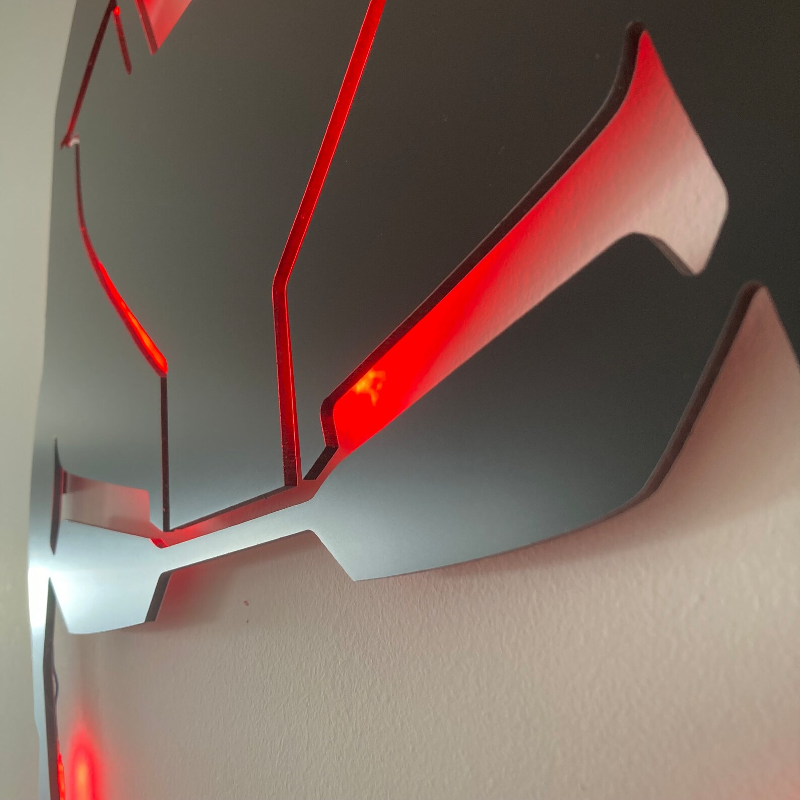 Wall Sign 3D Iron Man Wall Decor Led Light Wall Decor - Etsy