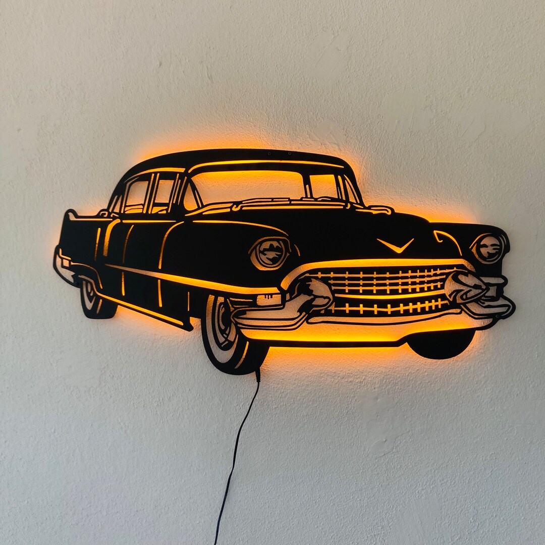 Wall Sign 3D, Chevrolet Belair Wall Decor, Led Light Wall Decor ...