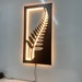 Wall Sign 3D, Leaf Wall Decor, Led Light Wall Decor, Composite Sign ...