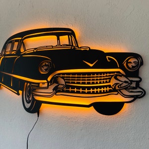 Wall Sign 3D, Chevrolet Belair Wall Decor, Led Light Wall Decor ...