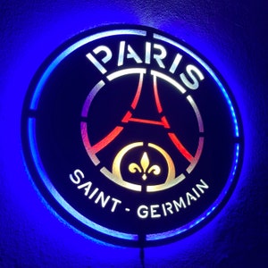 PSG Led Sign, Paris Saint-germain Wall Decor, PSG Neon Sign, Paris ...