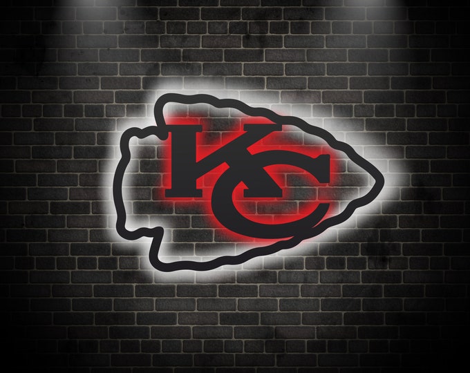 Kansas City Chiefs LED Neon Sign Size 8x12 - Etsy
