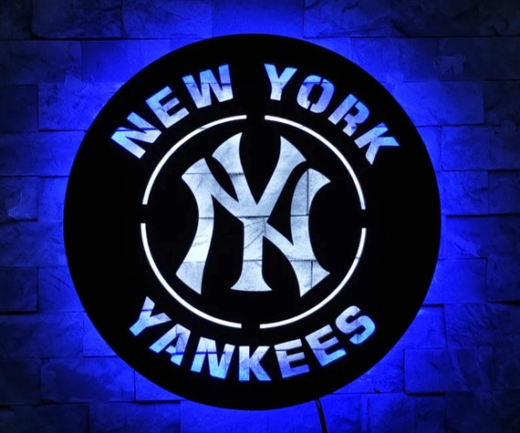 Wall Sign 3D New York Yankees Wall Decor Yankees Led Sign - Etsy
