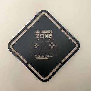 Gamer Zone Game Room 3d Wall Art Led Wall Sign Decoration - Etsy