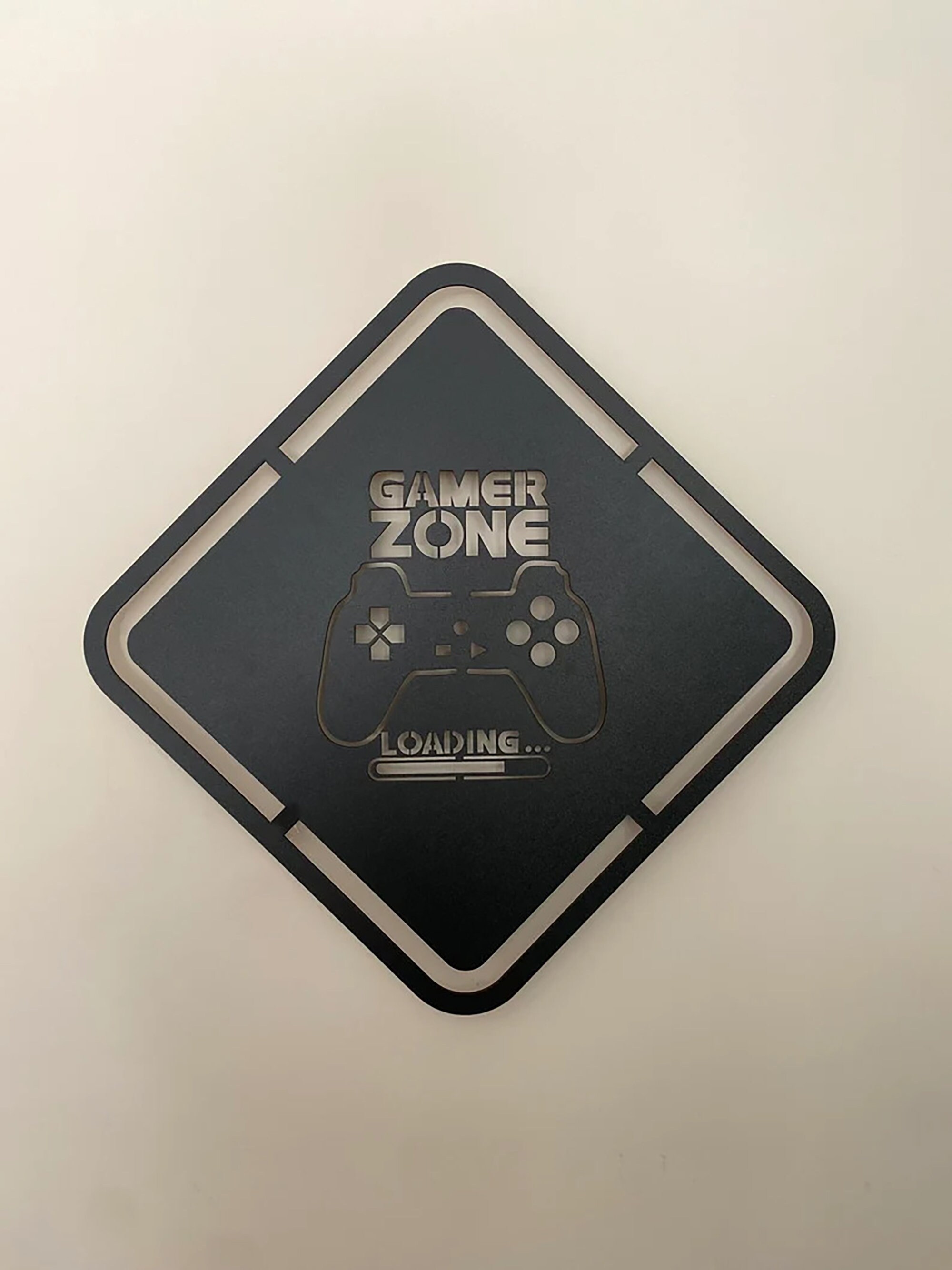 Gamer Zone Game Room 3d Wall Art Led Wall Sign Decoration - Etsy