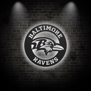 Baltimore Ravens Led Sign, Baltimore Ravens Wall Decor, Led Sign for ...